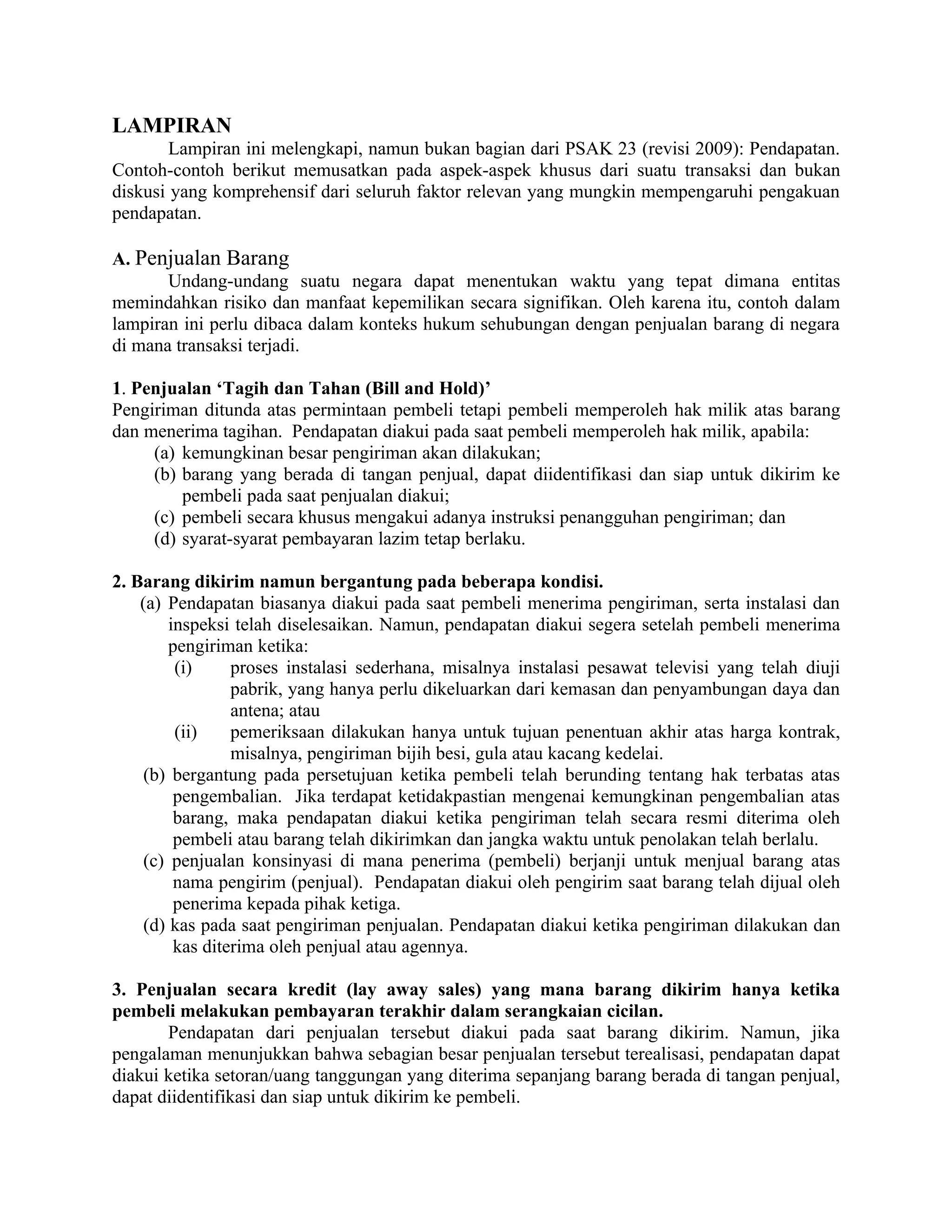 review psak 23 - pendapatan | DOC