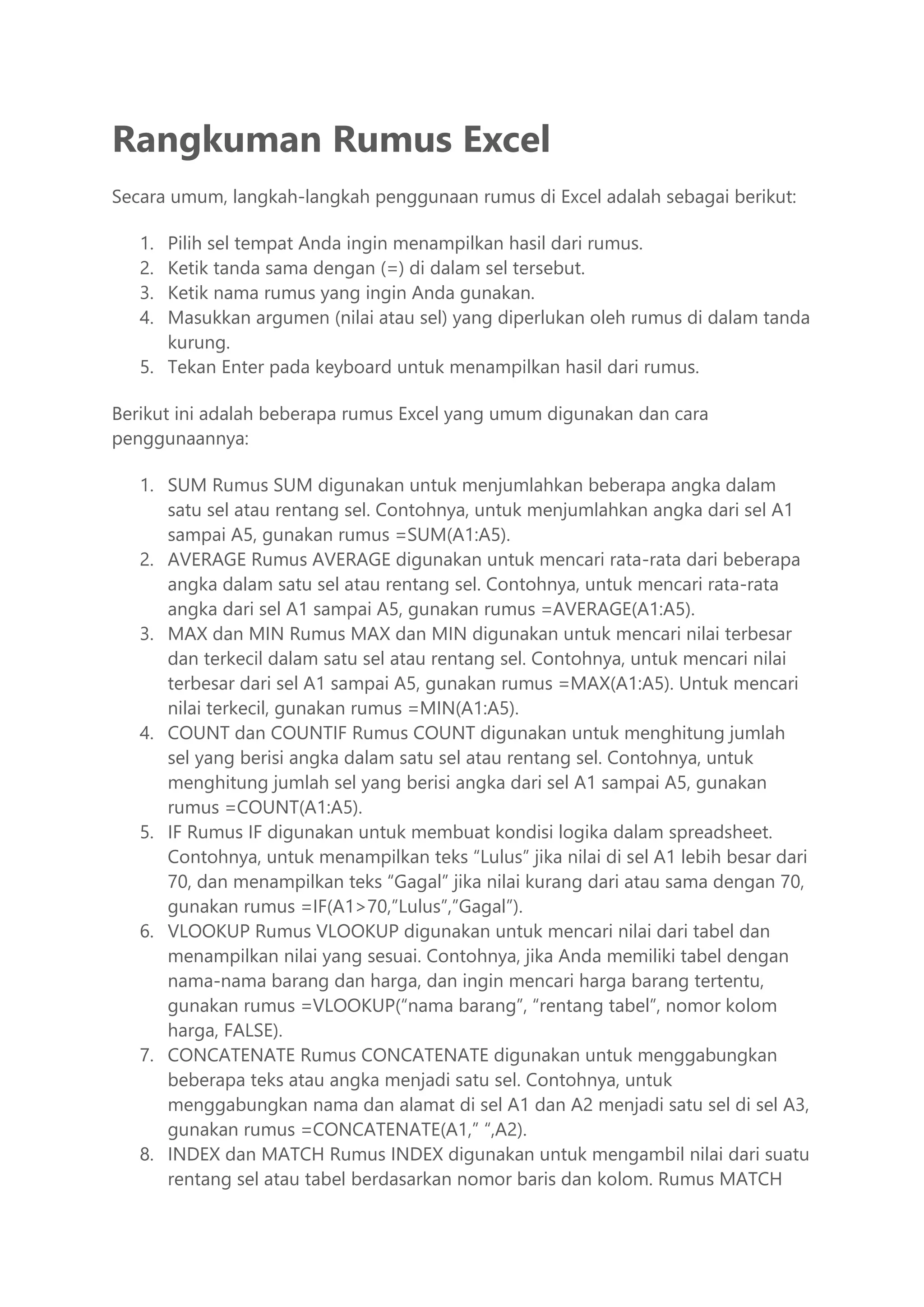 Rangkuman Rumus Excel.docx