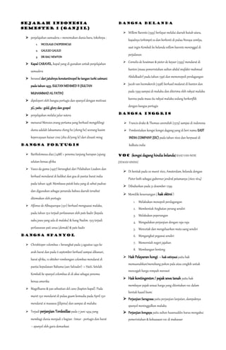 RANGKUMAN SEJARAH INDONESIA KELAS 11 KURIKULUM 2020 | DOCX