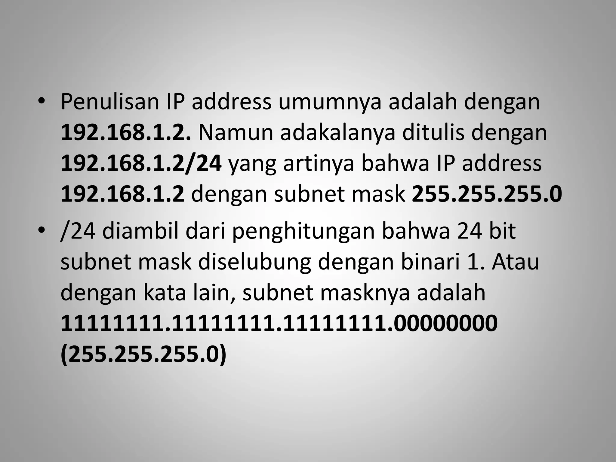 Subnetting | PPTX