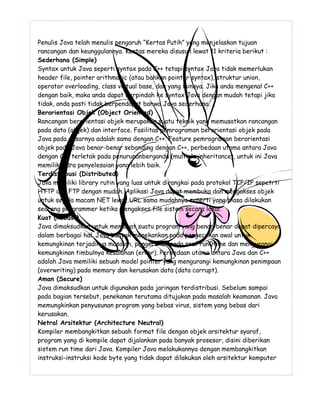 Rangkuman tentang java | PDF