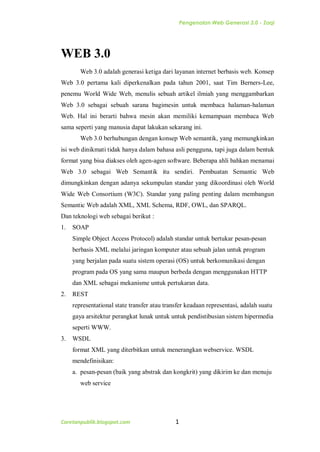 Rangkuman web 3.0 - zaqi | PDF