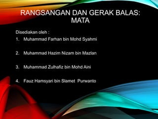 Rangsangan dan gerak balas | PPTX