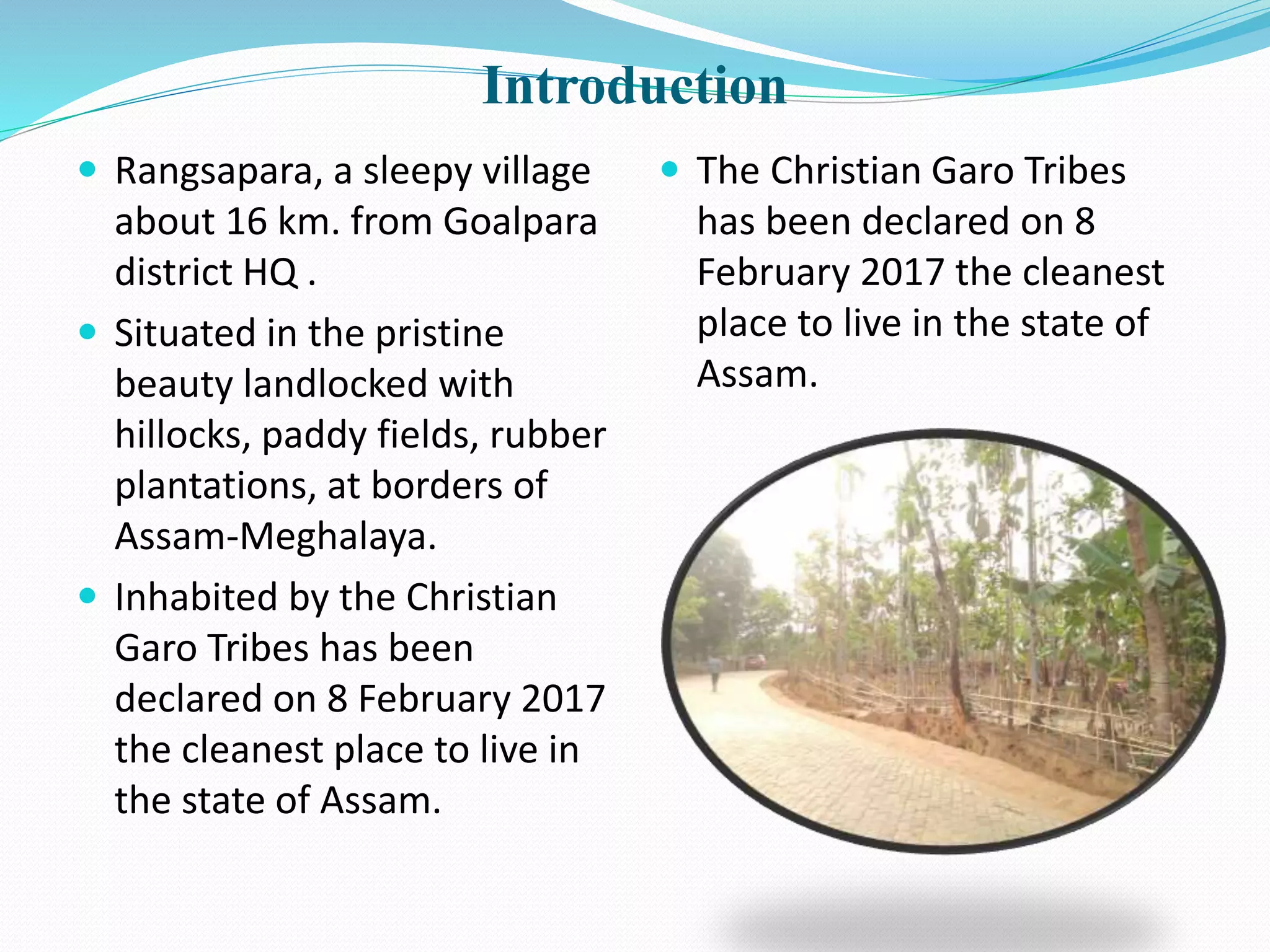 Rangsapara cleanest village of assam | PPTX