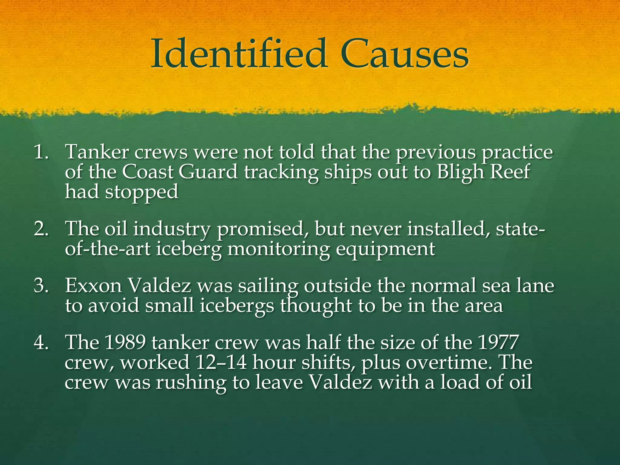 exxon valdez oil spill | PPTX