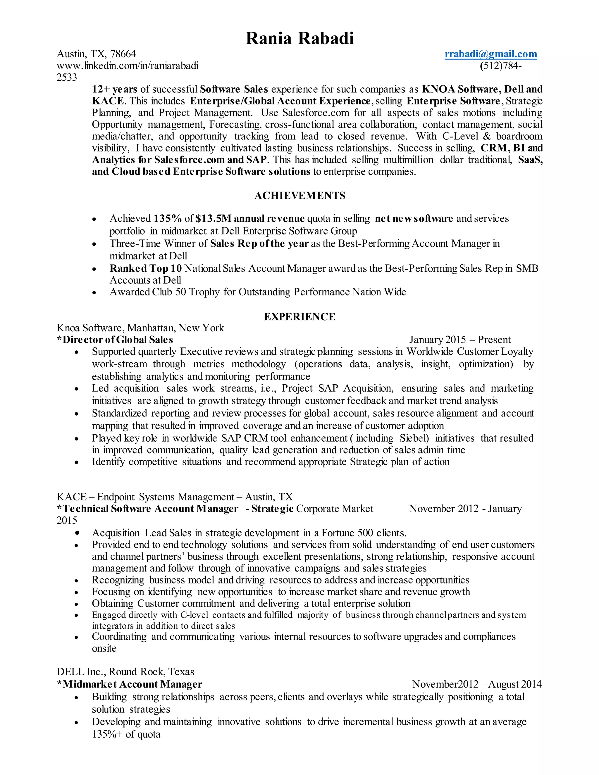 Rania rabadi resume 2015 | DOCX