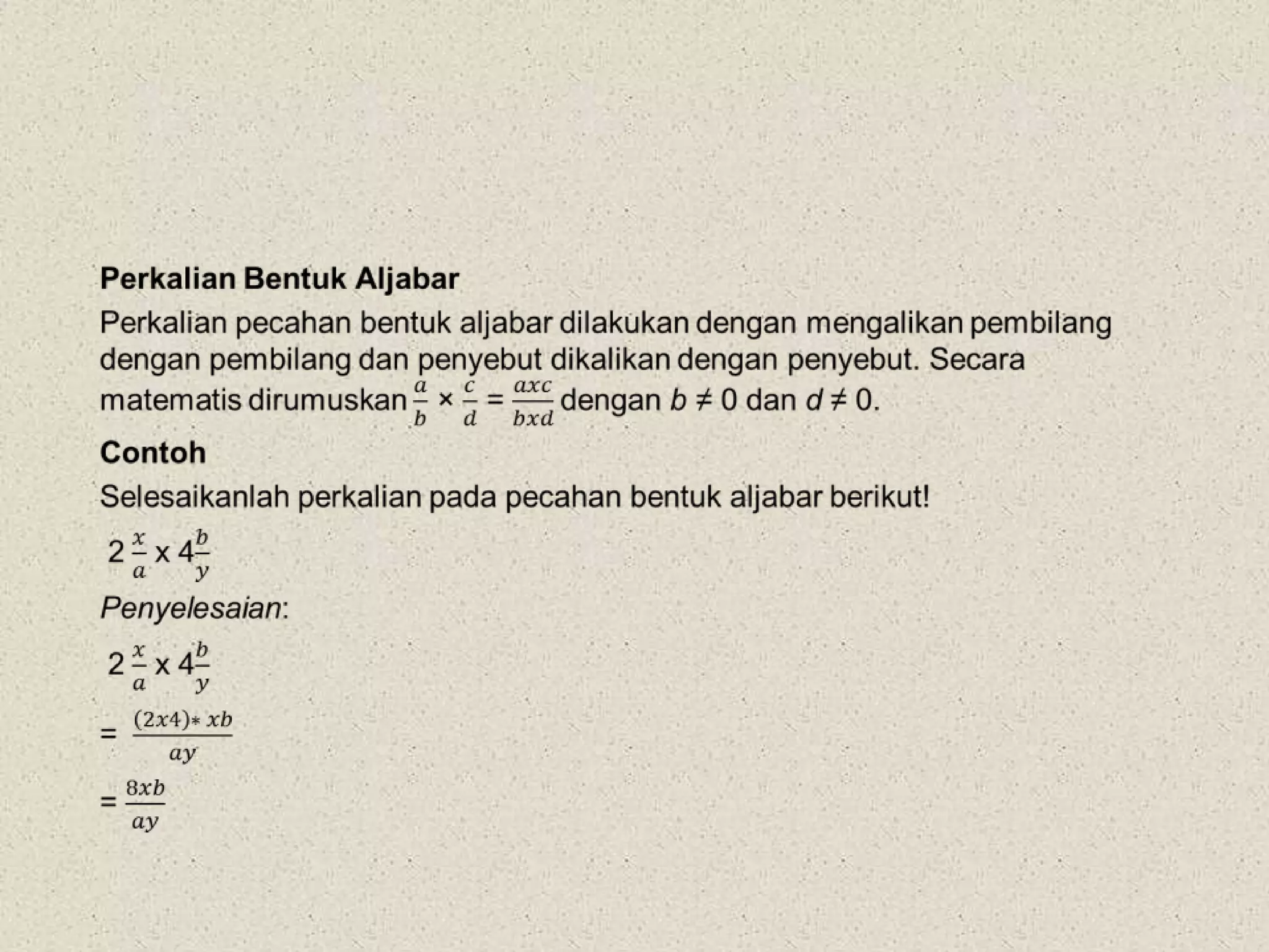 Raniati 1830206112 operasi hitung aljabar | PPTX