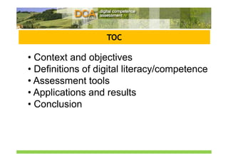 Digital competence assessment | PPT