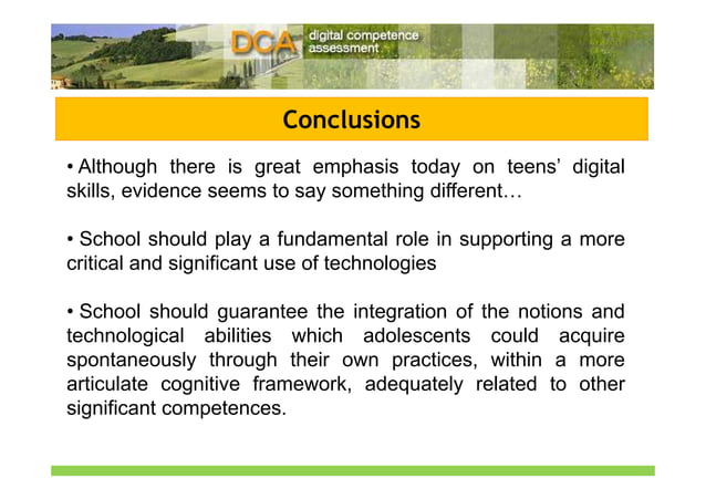 Digital competence assessment | PPT