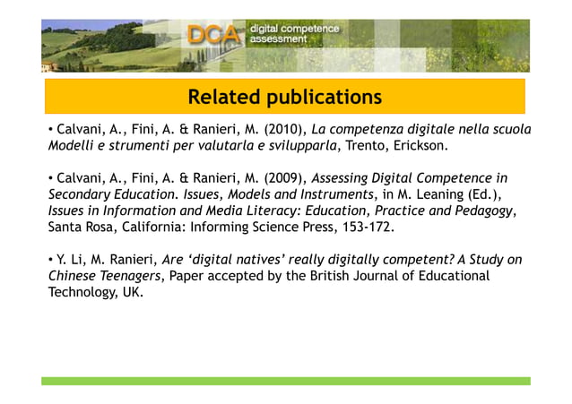 Digital competence assessment | PPT