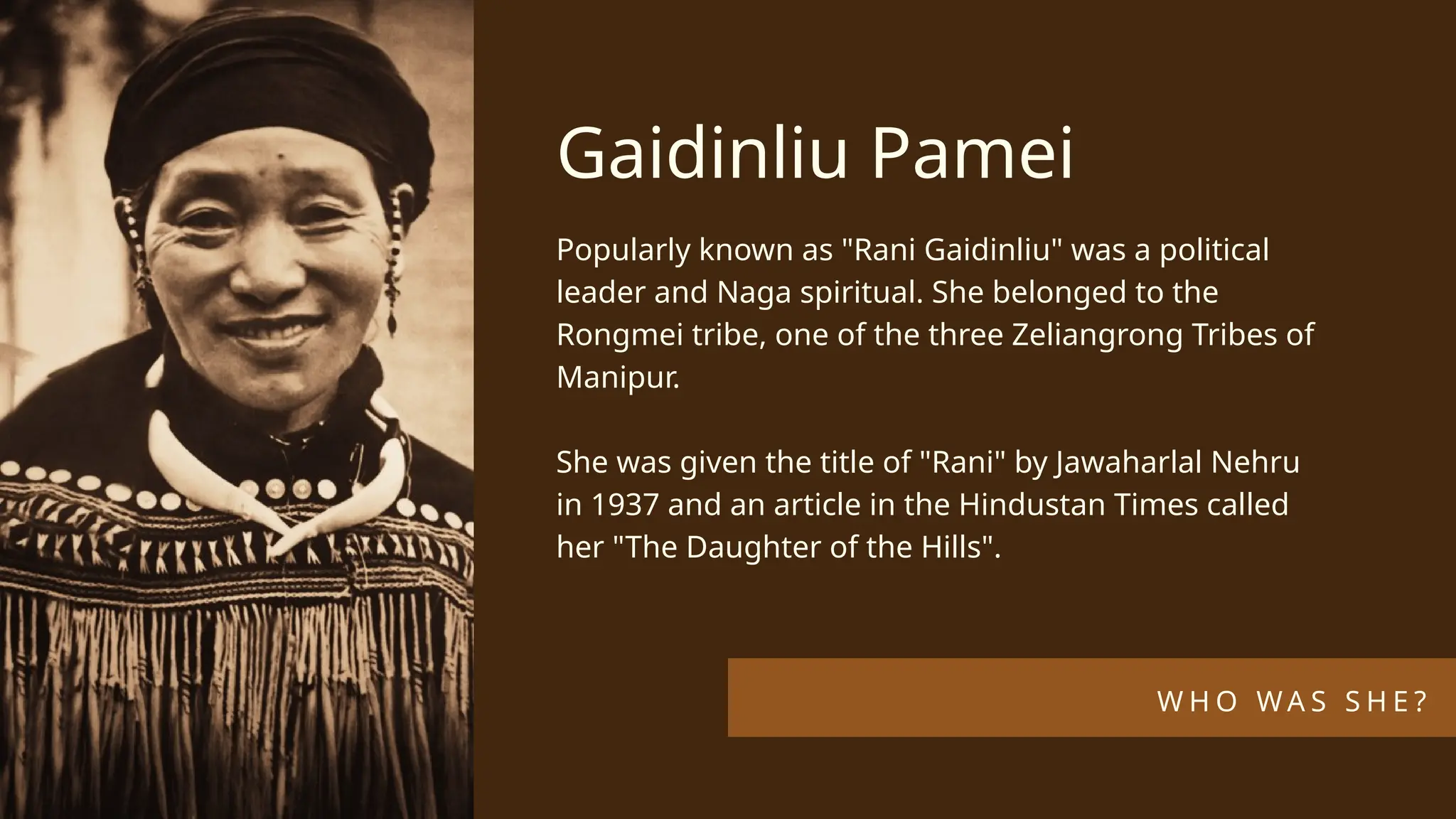 Rani Gaidinliu - Freedom Fighter of India | PPTX