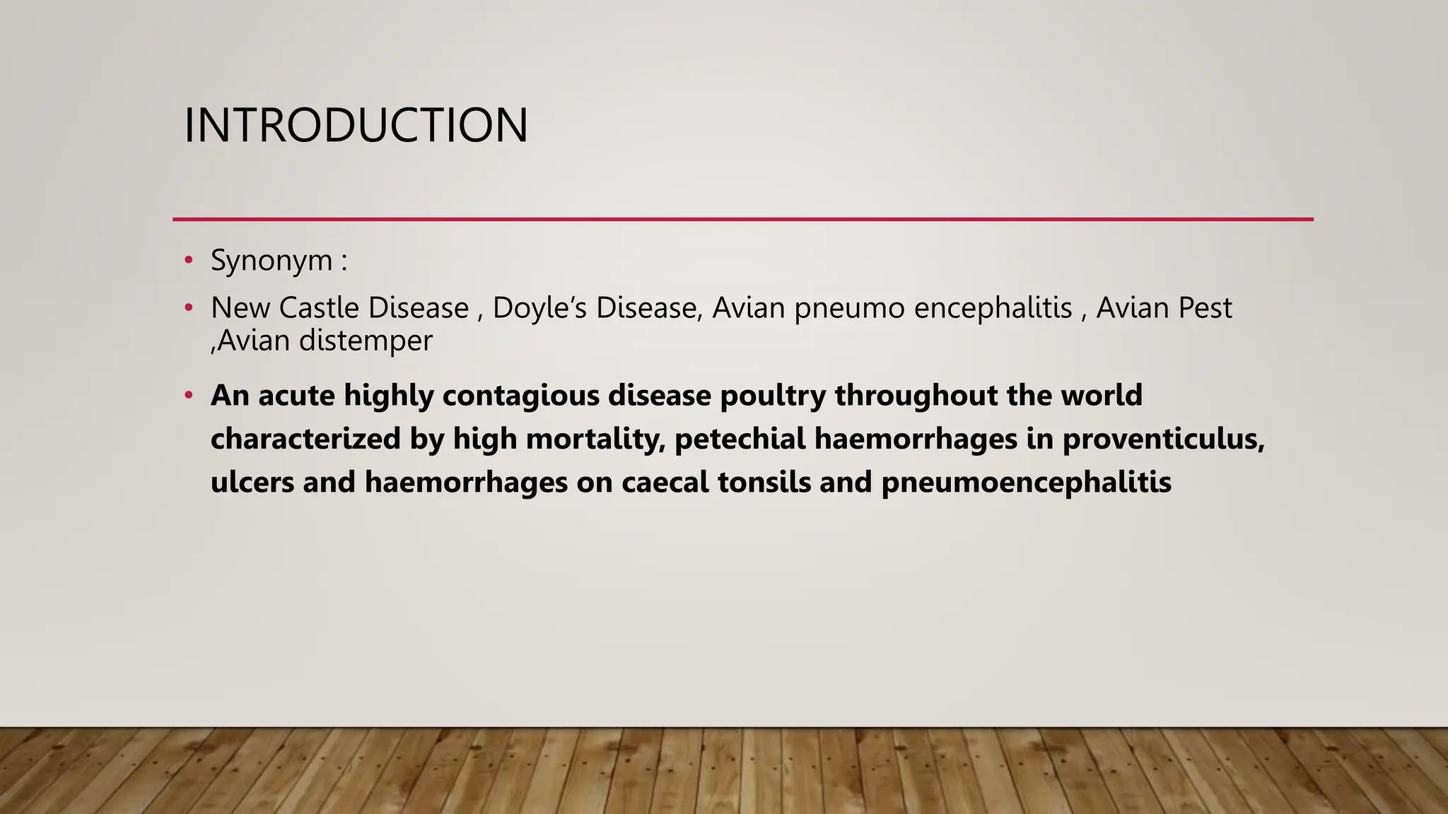 Ranikhet Disease- a viral poultry disease | PPTX