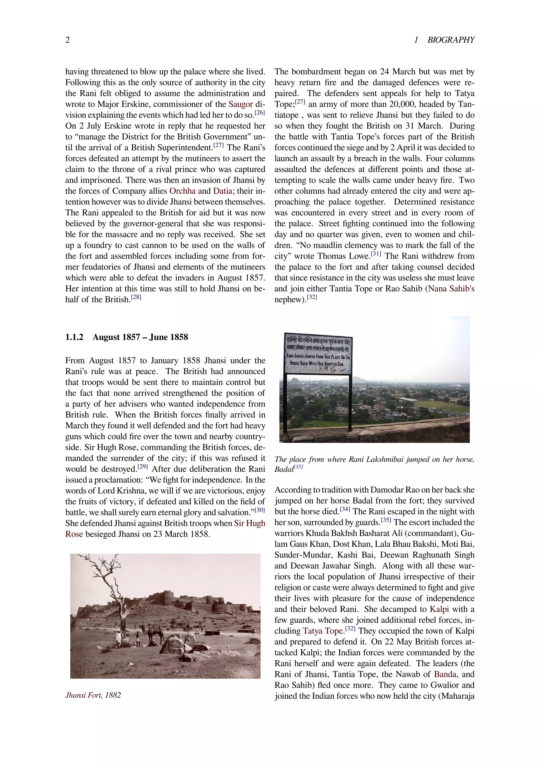 Rani of jhansi | PDF