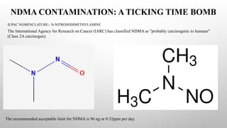 Ranitidine Recall:- Regulatory Response to NDMA Contamination | PPT