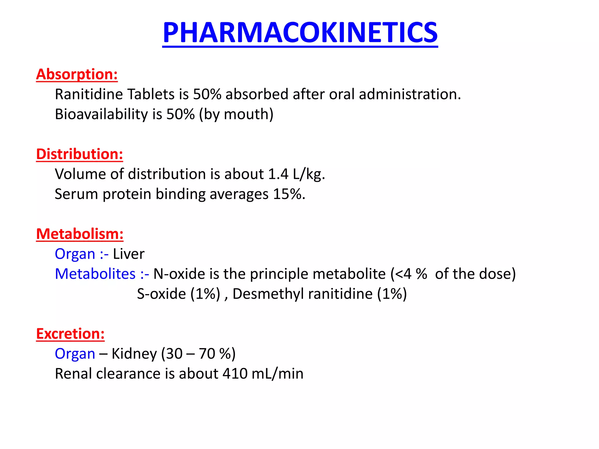 Ranitidine (Anti ulcer) by Gaurav Naik | PPT