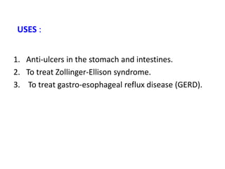 Ranitidine (Anti ulcer) by Gaurav Naik | PPT