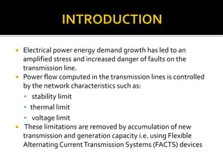 Enhancement of Power System Static and Dynamic Stability Using UPFC by GA and PSO | PPT