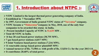 Ranjan NTPC KAHALGAON ppt | PPTX