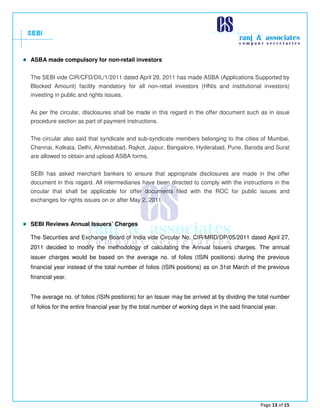 Corporate Updates May 2011 | PDF