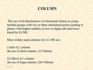 Liquid Chromatoghraphy / Mass Spectroscopy(LCMS) | PPTX