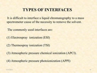 Liquid Chromatoghraphy / Mass Spectroscopy(LCMS) | PPTX