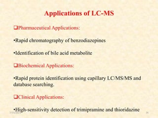 Liquid Chromatoghraphy / Mass Spectroscopy(LCMS) | PPTX