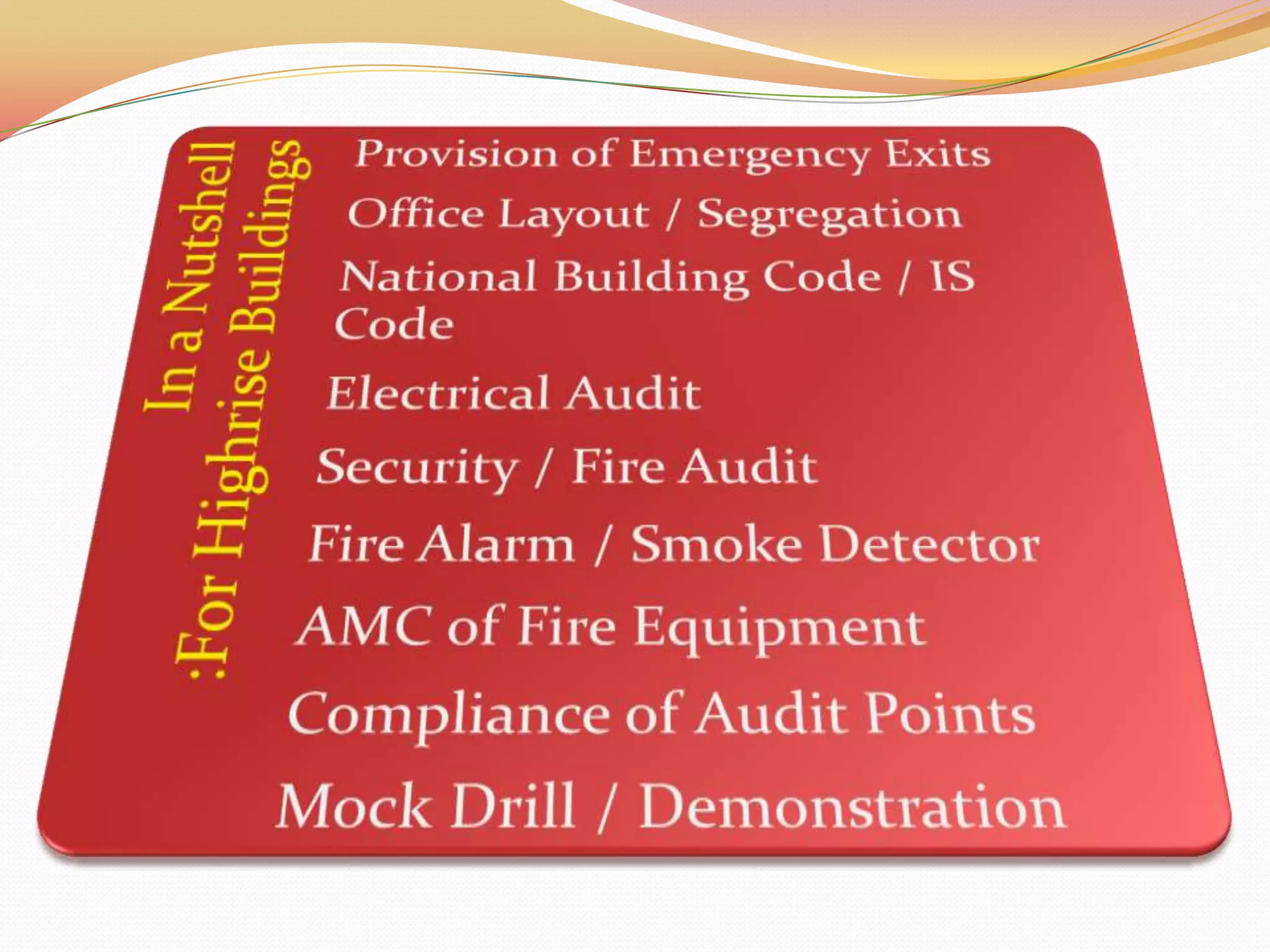 Fire Prevention Measures for High Rise Buildings | PPTX