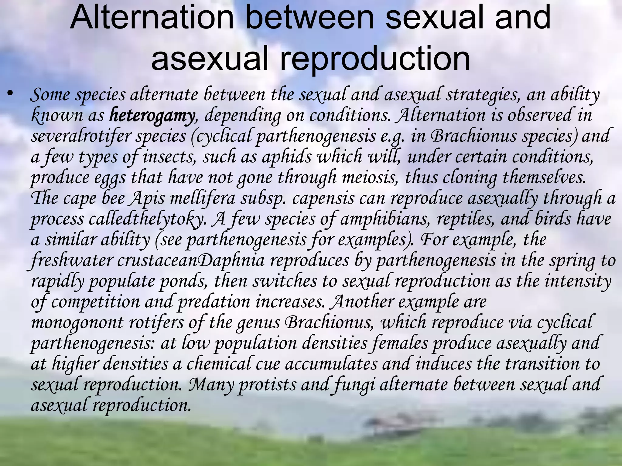Reproduction Types of reproduction 10th class chapter | PPTX