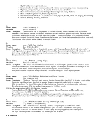Ranjit gupta(mainframe 6.1 years) | DOCX | Databases | Computer ...