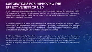 management by objectives | PPTX | Business | Business and Finance