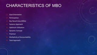 management by objectives | PPTX | Business | Business and Finance