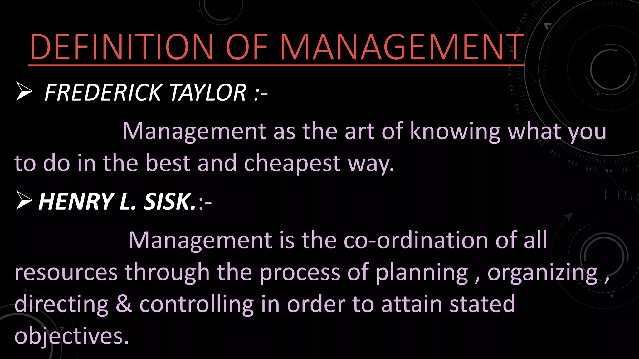 Characteristics of Management | PPTX