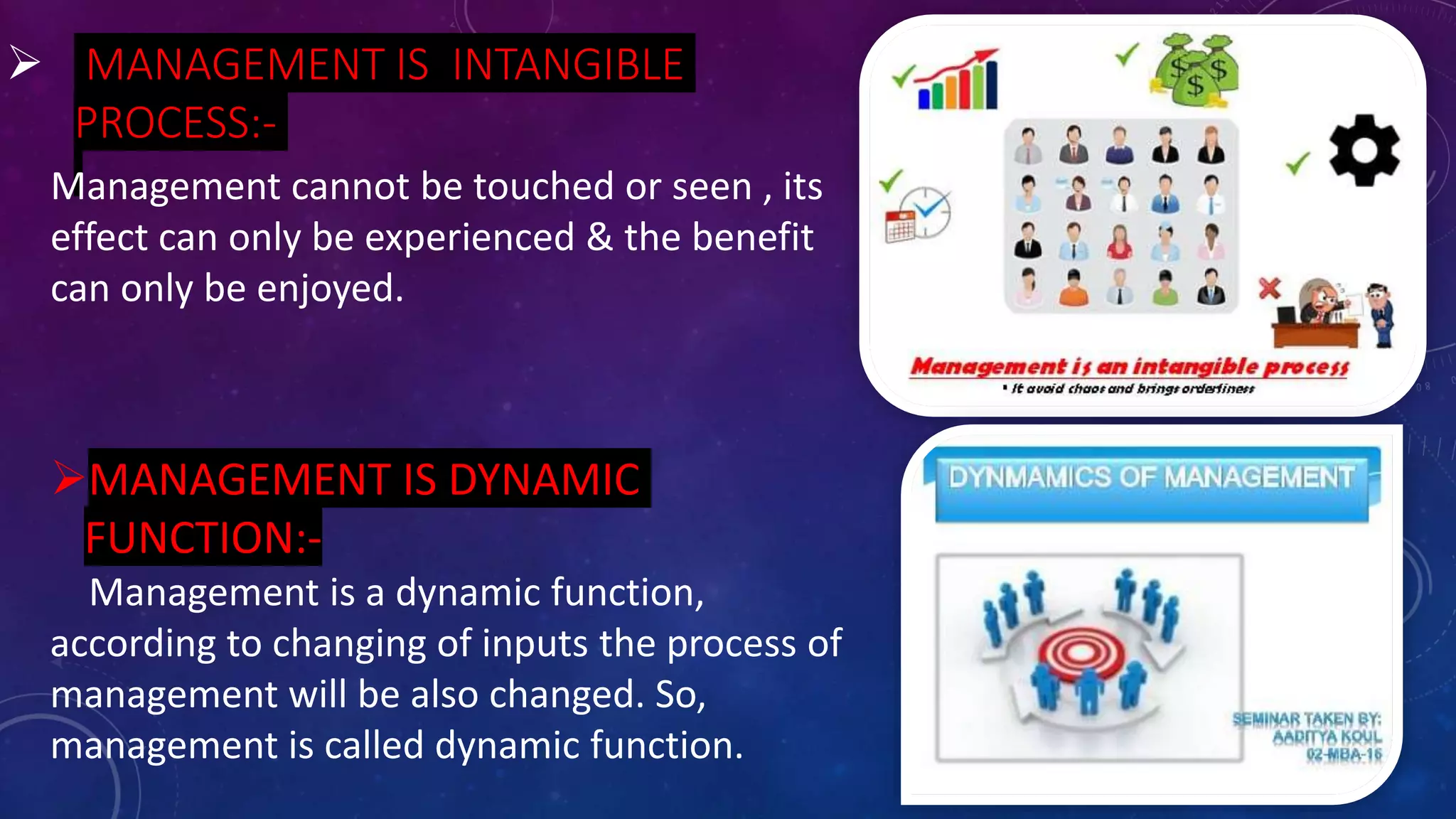 Characteristics of Management | PPTX