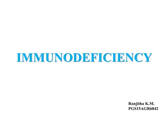 Immunodeficiency | PPT