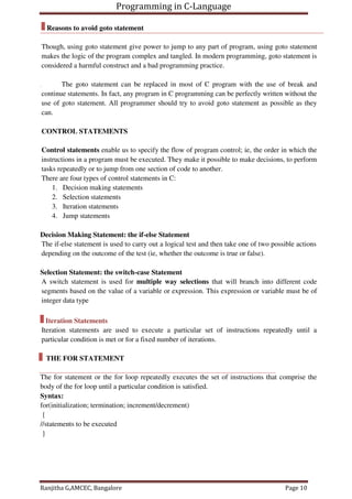 C programming course material | PDF