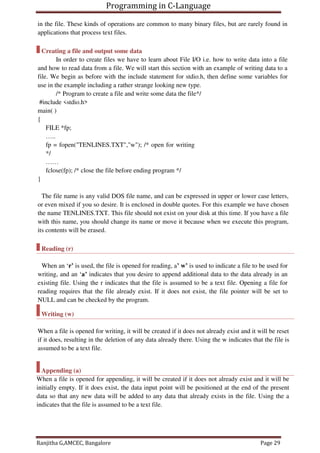 C programming course material | PDF