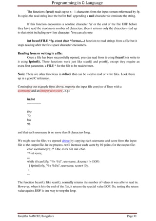 C programming course material | PDF