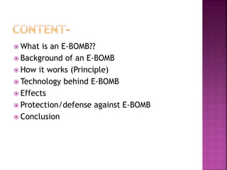 e bomb. ppt | PPT