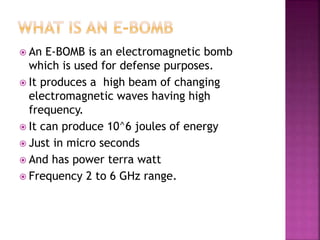 e bomb. ppt | PPT