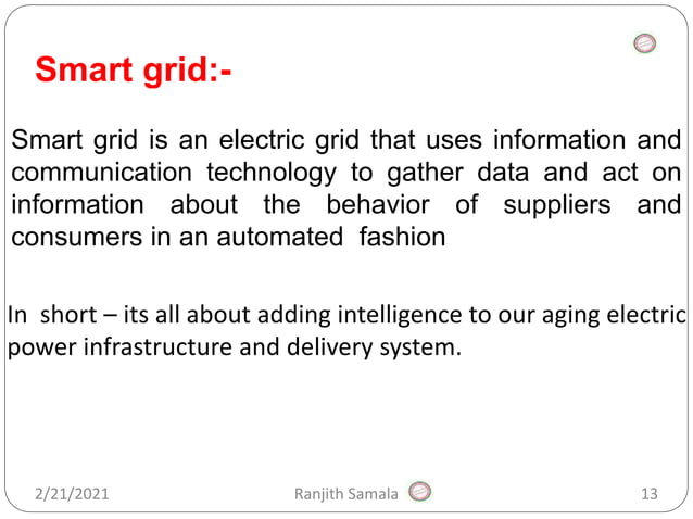 electrical grid and converting it into smart grid | PPT