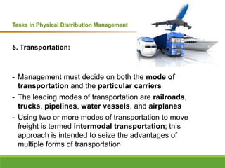 tasks of physical distribution | PPTX