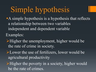 research hypothesis | PPT