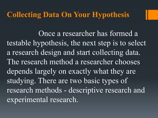 research hypothesis | PPTX