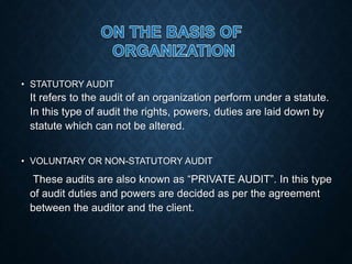Types of auditing | PPTX