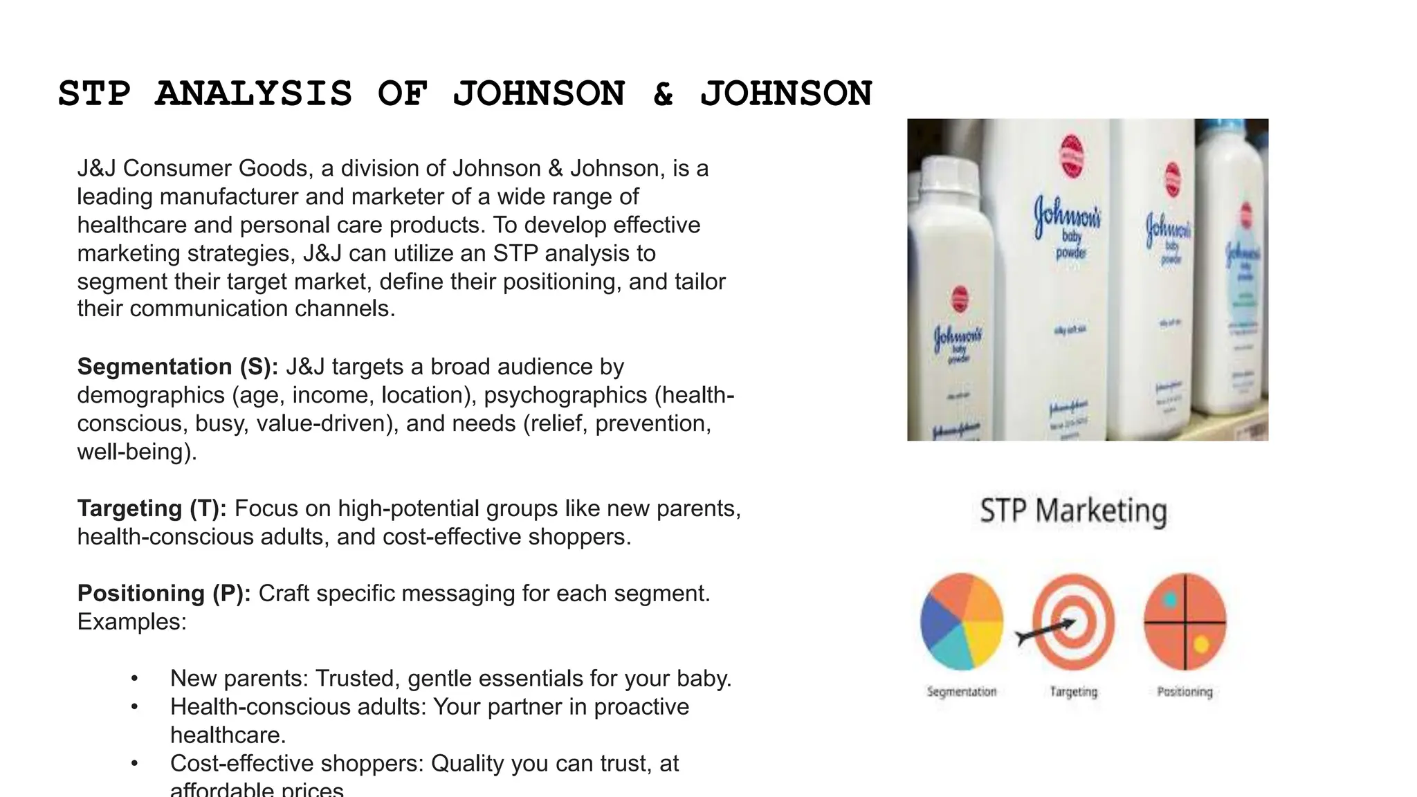 Johnson & Johnson STP Analysis in sustainable market strategies | PPTX