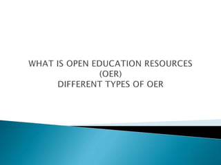 Open Education Resources | PPT