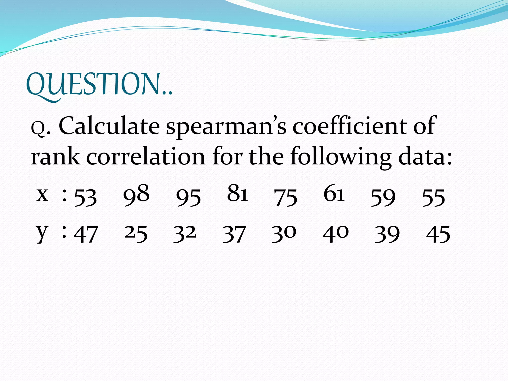 Rank correlation | PPTX