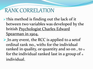 Rank correlation | PPTX