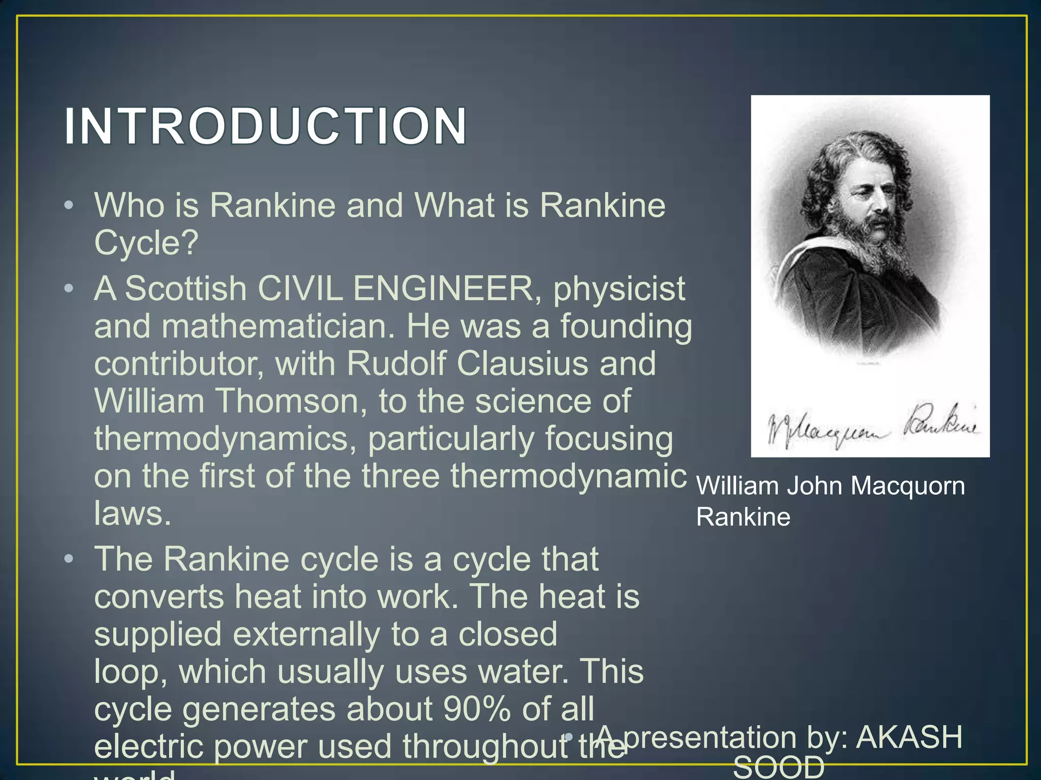 Rankine cycle | PPTX | Physics | Science