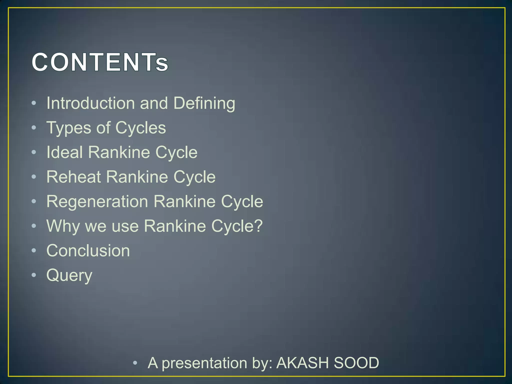 Rankine cycle | PPTX